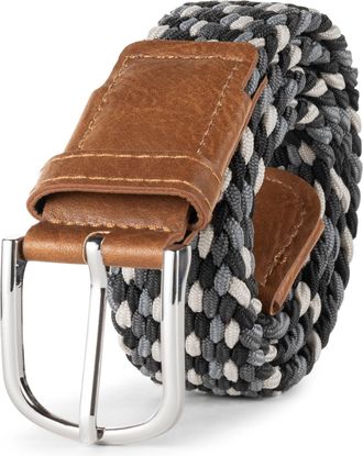 Indicode Unisex Anders G&uuml;rtel 40mm breit | Metall G&uuml;rtelschnalle & Kunstleder-Riemen Black, 105