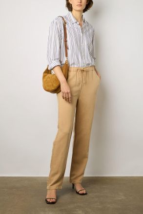 Gerard Darel Pantalon en lin m&eacute;lang&eacute; - COLOMBE - Sable