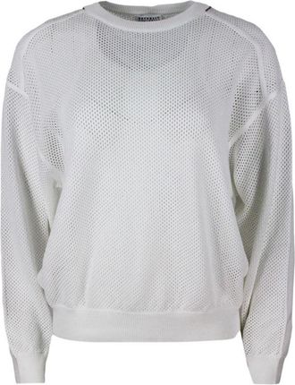 Brunello Cucinelli Rundhalspullover - Weiß