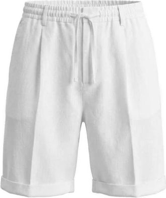 40weft 40Weft, Homme, Shorts, Blanc, Taille: M Bermuda Chino Coupe Relax&eacute;e Facile