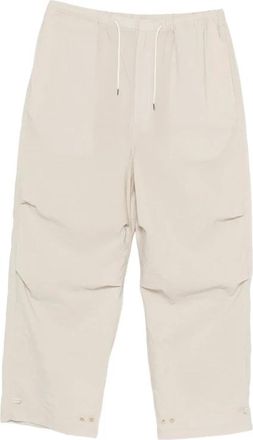 Christophe Lemaire Homme, Pantalons, Beige, Taille: XL Pantalon Parachute en Coton Technique D&eacute;lav&eacute;