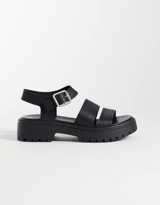 Timberland Stone Street - Sandalen aus Leder in Schwarz