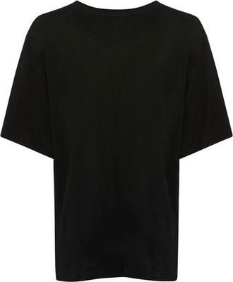 HUGO BOSS T-Shirt Emma Premium Damenmode aus reinem Leinen, Rundhals