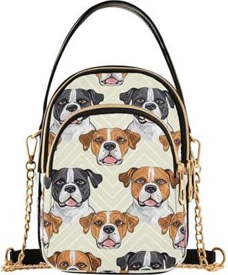 Mnsruu Sac à bandoulière pour femme, imprimé chien, sac à dos, petit sac à bandoulière avec sangle réglable