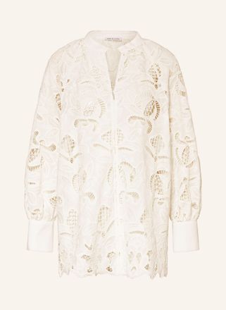 Mrs & Hugs Mrs & Hugs Blusenshirt Mit Lochspitze weiss