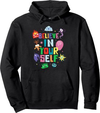 Pixar Disney and Pixars Inside Out 2 Emotions Believe in Yourself Pullover Hoodie