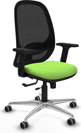 Piqueras y Crespo Telearbeitsstuhl Cilanco mit 2D-Armen, h&ouml;henverstellbare Lendenwirbelst&uuml;tze, ausgestattet mit Syncro/Traslack und Schneideschaum, mit Rollen von 65 mm