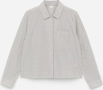 Arket Kurzes Baumwollhemd -Weiß