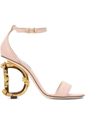 Dolce & Gabbana sandales à talon sculpté - Rose