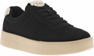 Chattawak Tennis noires à talon plateau avec des lacets plats et logo embossé - Taille numeric_36