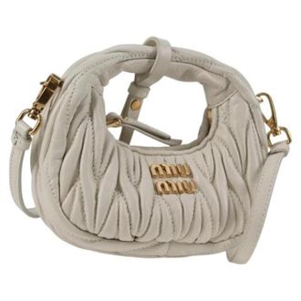 Miu Miu Pre-owned Leder Handtaschen - - Pre-owned - Damen - Wei&szlig; - ONE SIZE
