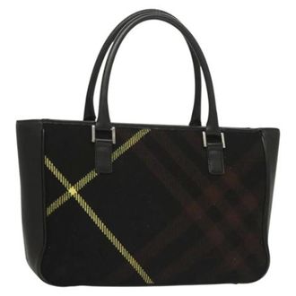 Burberry Pre-owned Cuir sacs-main - Femme - Pre-owned - Noir - Taille: ONE Size