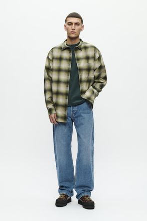 Wood Wood Langarm - Hemd WWCarter Casual fit green