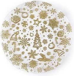 Excelsa Gold Set 2 Servierteller, Glas