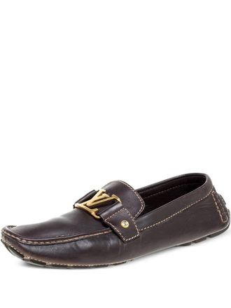Louis Vuitton mocassins en cuir - Marron