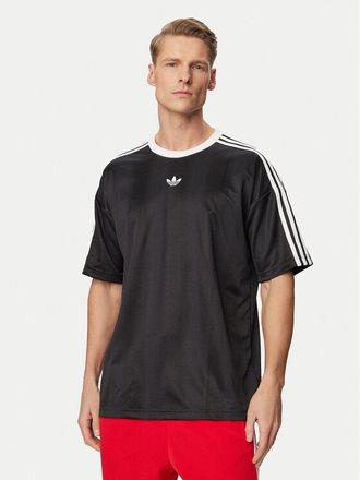 adidas T-Shirt adicolor Jacquard KD5830 Schwarz Loose Fit