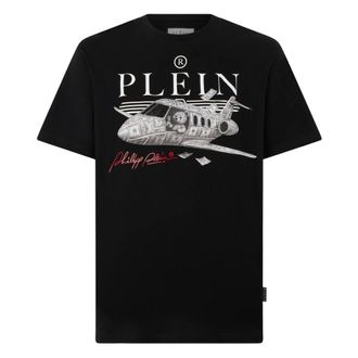 Philipp Plein Homme, Tops, Noir, Taille: 3XL T-Chemises