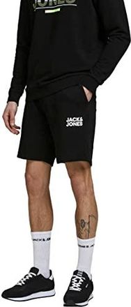 Jack & Jones Jjinewsoft Sweat GMS Short pour Homme, Noir, XXXL