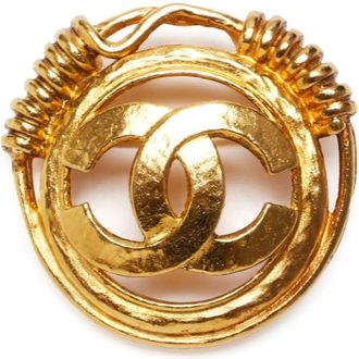 Chanel 1994 CC Mark Brosche - Gold