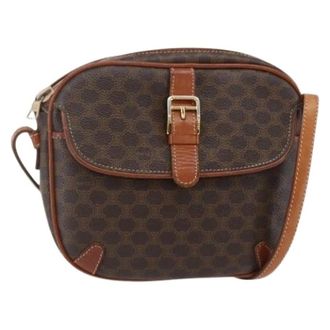 Celine Sac bandouli&egrave;re vintage en toile Pre-owned - Femme - Pre-owned - Brun - Taille: ONE Size