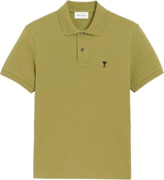 Ami Homme, Tops, Vert, Taille: XL Polo Avec Coeur Contrast&eacute;