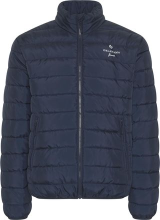 Oklahoma Jeans Oklahoma Steppjacke Herren I Klassische Herren Steppjacke mit Logo und Bündchen, erhältlich in Blau & Schwarz I Herbstjacke Herren für Freizeit & Spor