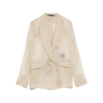 Max Mara Pianoforte Jacke - - Jackets - Damen - Beige - 2XS