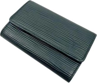 Louis Vuitton unisex, Pre-owned, Noir, Taille: ONE Size Porte-cl&eacute;s en cuir Pre-owned