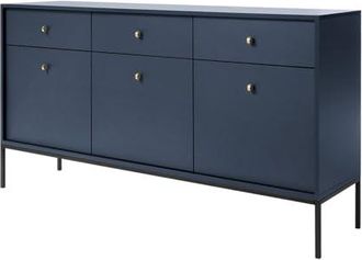 Selsey MONNE - Eine dreit&uuml;rige Kommode mit schubladen (marineblau)