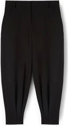 Motivi Femme, Pantalons, Noir, Taille: 34 FR Pantalon Carotte avec Ourlet Revers