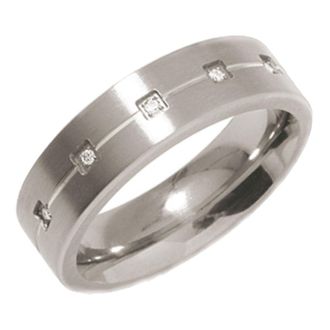 Boccia Damen-Ring Titan 5 Brillianten 0,025 Gr.58 0101-2058