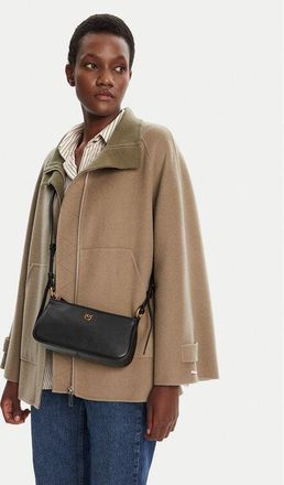 Pinko Handtasche Half Moon Baguette Mini AI 25-26 PLTT 105069 A0QO Schwarz