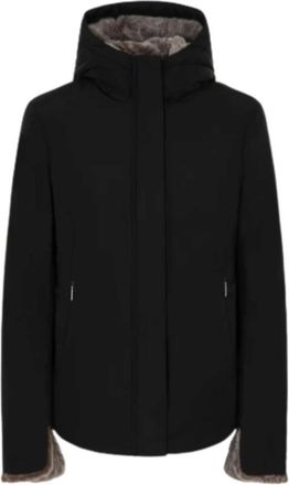 Suns Femme, Vestes, Noir, Taille: 38 FR Minimal Puffer Jacket