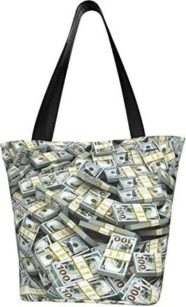 AOOEDM Sac fourre-tout signe dollar am&eacute;ricain Capacit&eacute; des femmes &Eacute;paule &Eacute;picerie Sacs