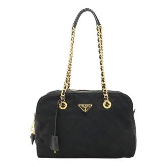Prada Pre-owned Vintage Quilted Shoulder Bag - Femme - Pre-owned - Noir - Taille: ONE Size