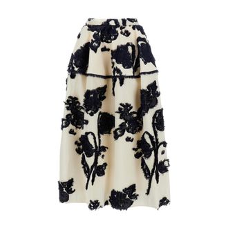 Erdem Femme, Jupes, Multicolore, Taille: 38 FR Midi Skirts