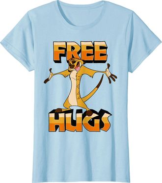 Disney Lion King Timon Free Hugs Graphic T-Shirt T-Shirt