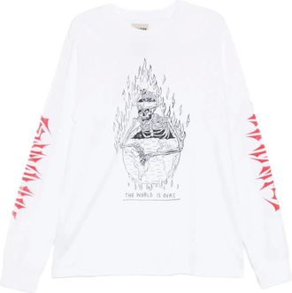 Gallery Dept. Homme, Tops, Blanc, Taille: XL Sweater Gallery Dept