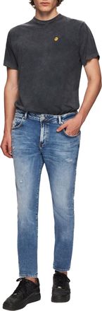 LTB Jeans Herren Servando 601 - Tapered Mid Rise Basic-5-Pocket Medium Wash Blau aus Baumwollgemisch - Größe W42L30