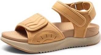 Dream Pairs Sandales Athlétiques pour Femmes Confortable et Antidérapantes Sandale de Extérieur Pratique,Size 41.5,Brun,DWUMST2507