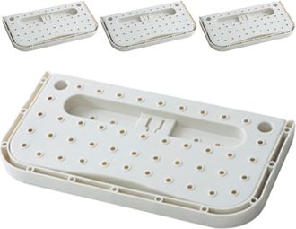 Healifty Cabilock 4-teiliges Wandschuhaufbewahrungssystem: Faltbarer Wandschuhhalter/Hausschuhregal - Sandalenorganizer f&uuml;r Badezimmer, Eingangsbereich, Studen