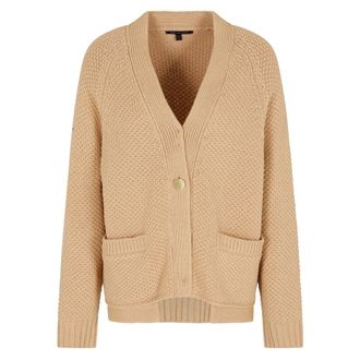 A|X Armani Exchange V-Ausschnitt Cardigan - - Knitwear - Damen - Beige - S