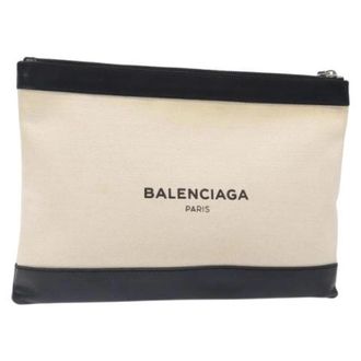 Balenciaga Pre-owned Canvas clutches - - Pre-owned - Damen - Wei&szlig; - ONE SIZE