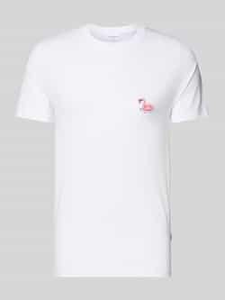 Lindbergh T-Shirt mit Stitching und Rundhalsausschnitt