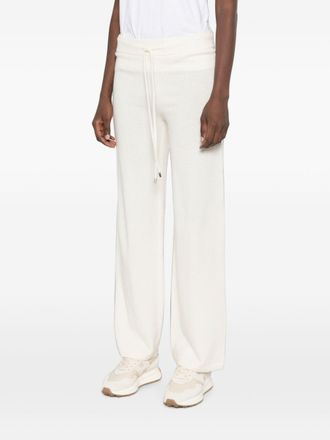 Ermanno Scervino Fine Knit Drawstring Trousers - White