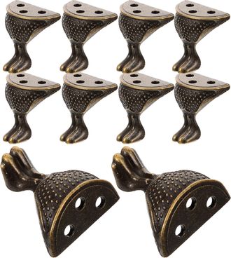 SOLUSTRE 10 St&uuml;ck M&ouml;belf&uuml;&szlig;e aus Zinklegierung Retro Metallbeine f&uuml;r Sofa Stuhl Couch mit Kratzschutz und Einfacher Montage