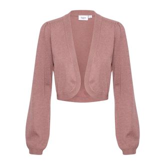 Saint Tropez Bol&eacute;ro Simple Antler Melange Tricot - Femme - Pulls - Rose - Taille: 40 FR