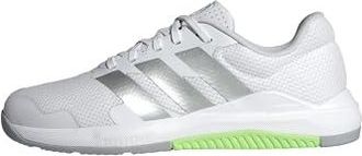 adidas Femme Dropset Base Training Shoes Chaussures de Sport et dentraînement, Cloud White/Matte Silver/Lime Burst, 41 1/3 EU