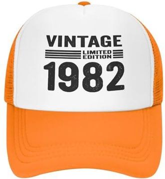 Generic Casquettes Sport Mill&eacute;sime-1982-40E-Anniversaire Bonnet De Golf Retro Respirant Sunhat pour Homme Golf Ext&eacute;rieur