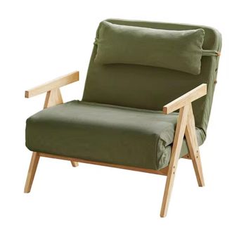 Generic Schlafsessel 3-in-1 Ausziehbares Schlafsofa Mit Bettfunktion G&auml;stebett Klappbar 5-Fach Verstellbare R&uuml;ckenlehne for Kleinen Raum, Wohnzimmer Breite 55